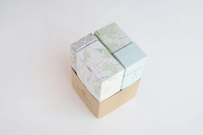 Map-inspired packaging design takes you on a timeless trip. Don't miss it!